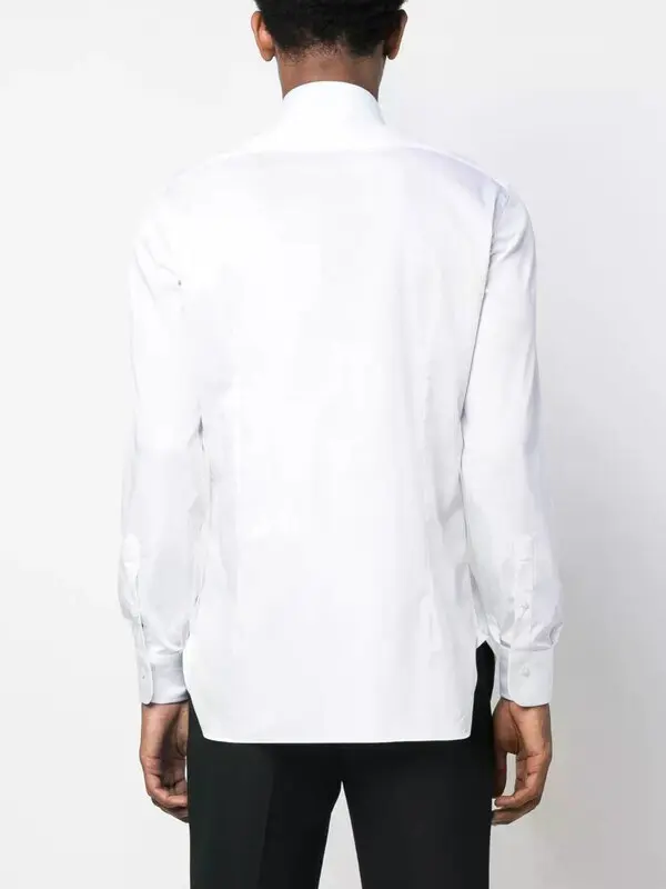 BARBA NAPOLI Cutaway-collar Long-sleeve Shirt