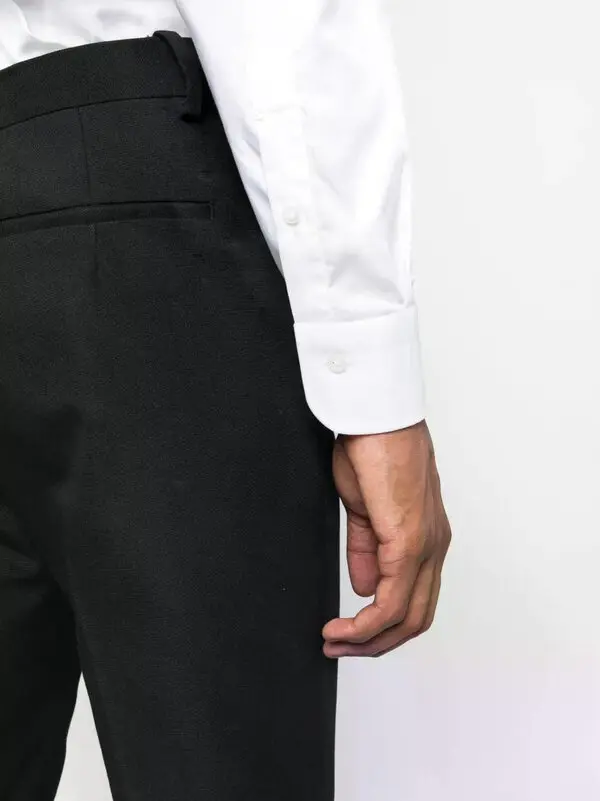 BARBA NAPOLI Cutaway-collar Long-sleeve Shirt