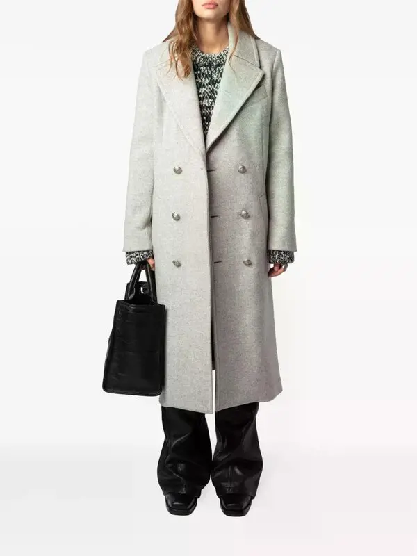 Zadig&Voltaire Double-breasted Herringbone Coat
