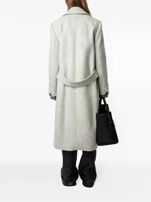 Zadig&Voltaire Double-breasted Herringbone Coat