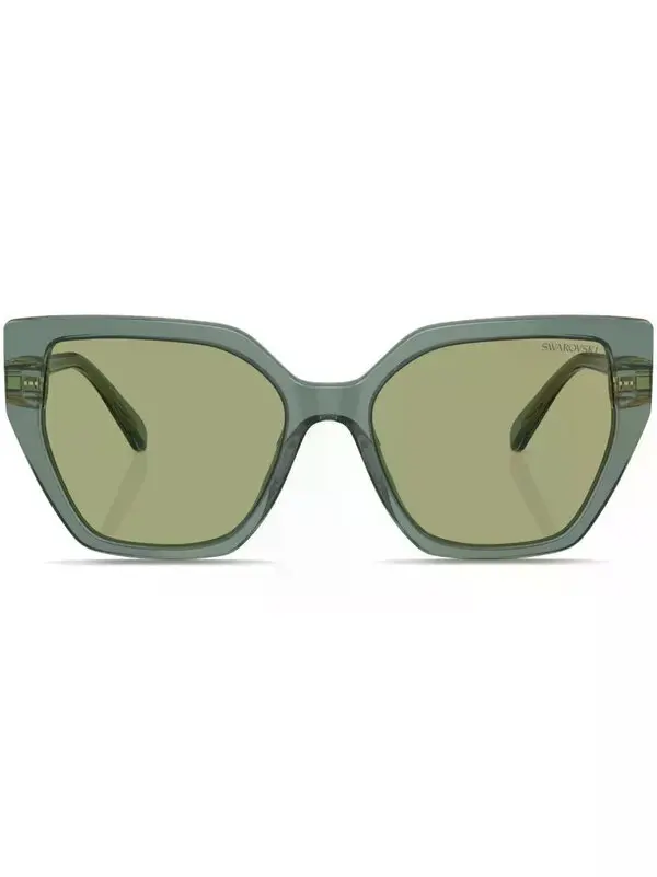 SWAROVSKI Crystal-embellished Cat-eye Sunglasses - Green