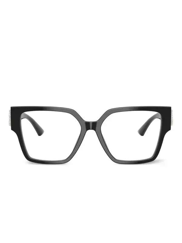 JIMMY CHOO Crystal-embellished Square Frame Glasses