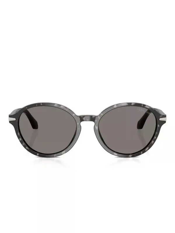 Giorgio Armani Tortoiseshell Round-frame Sunglasses - Grey