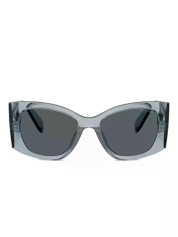 Michael Kors Logo-plaque Cat-eye Sunglasses - Blue