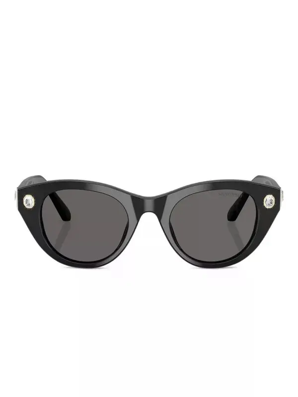 SWAROVSKI Crystal-embellished Cat-eye Sunglasses - Black