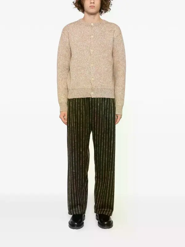 Auralee Gauge Crew-neck Cardigan