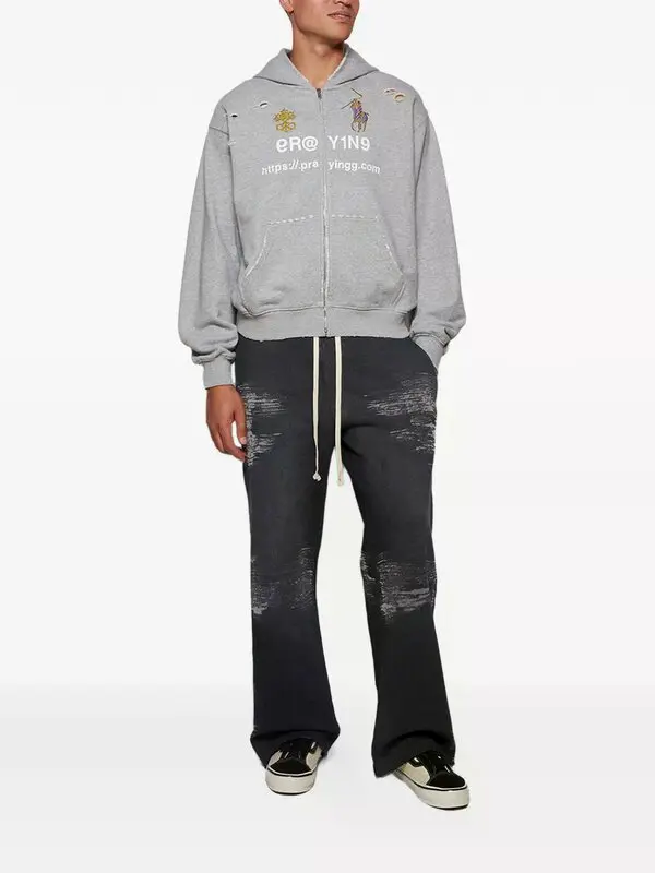 RRR123 Drawstring Track Pants - Black