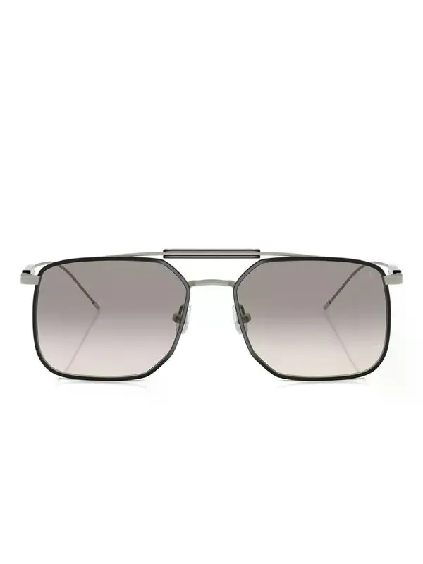 Brunello Cucinelli Square Double-bridge Sunglasses