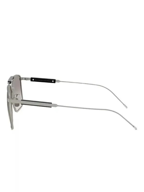 Brunello Cucinelli Square Double-bridge Sunglasses