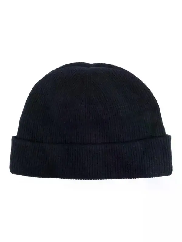 Arch4 Fine-ribbed Cashmere Beanie - Blue
