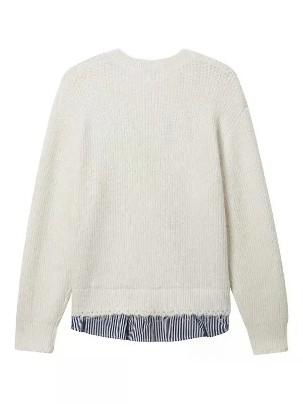 B+AB Knit Round-neck Sweater - Neutrals