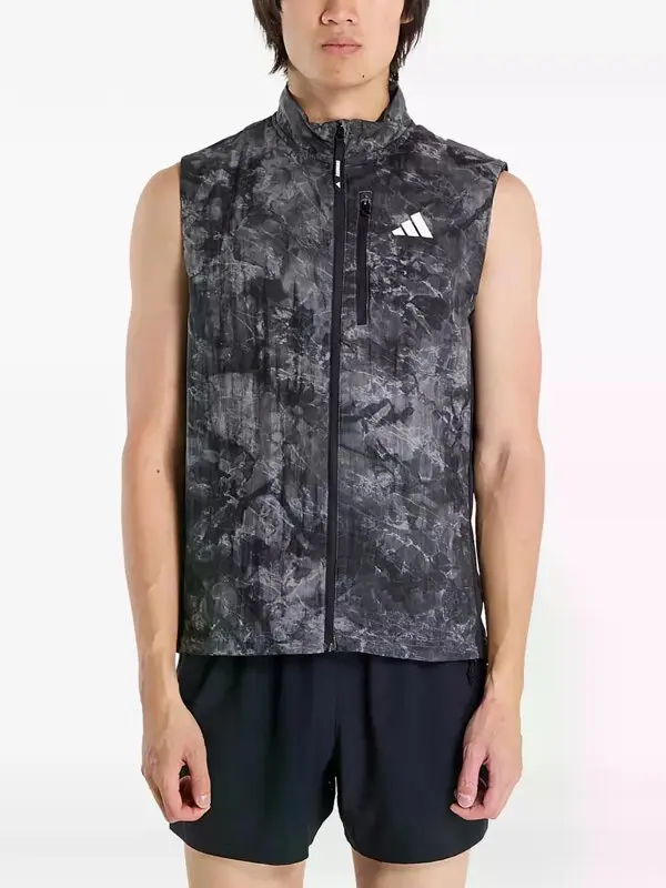Adidas Sleeveless Vest With Zip Fastening