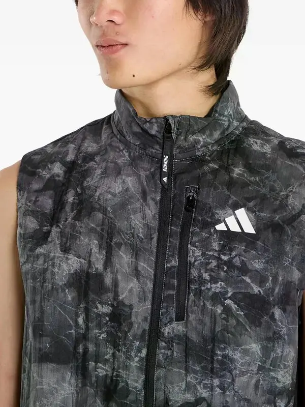 Adidas Sleeveless Vest With Zip Fastening