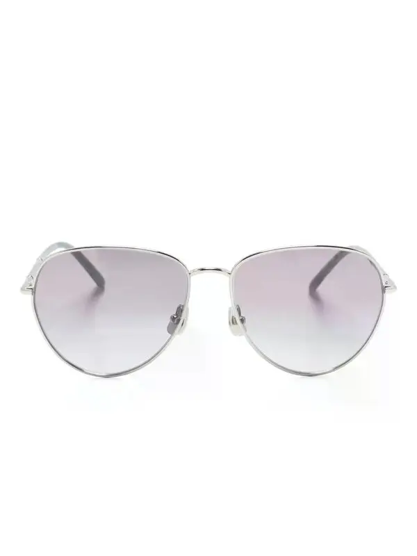Brunello Cucinelli Pilot Sunglasses - Silver