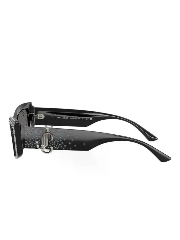 JIMMY CHOO Rectangular-frame Sunglasses