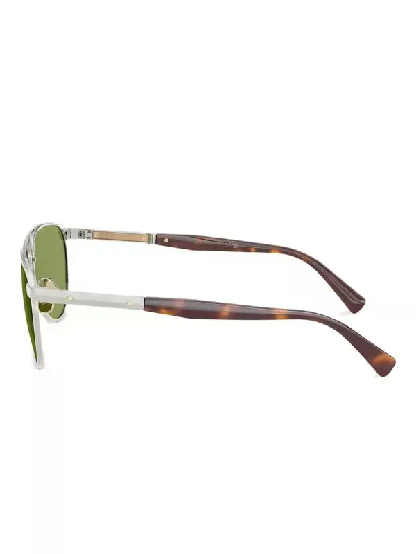 Brunello Cucinelli Titanium Aviator Sunglasses