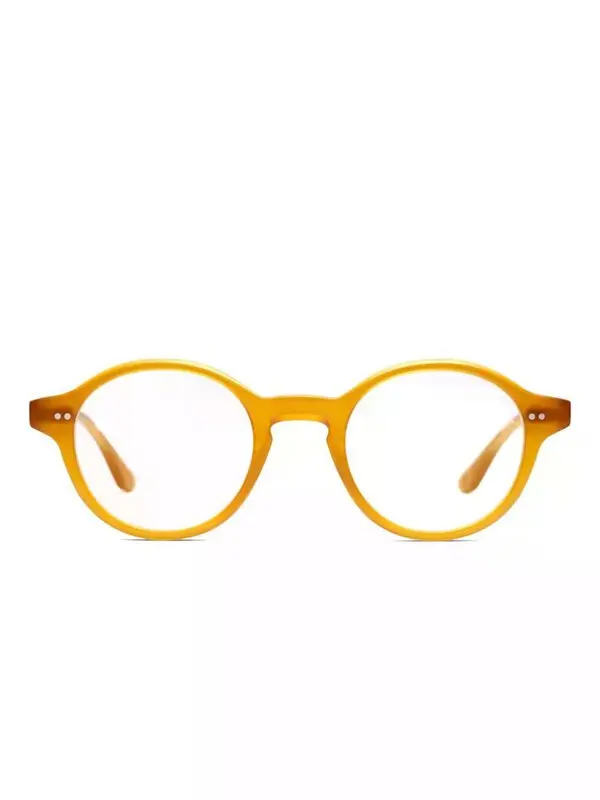PETER AND MAY Maiouuu Round-frame Glasses - Orange