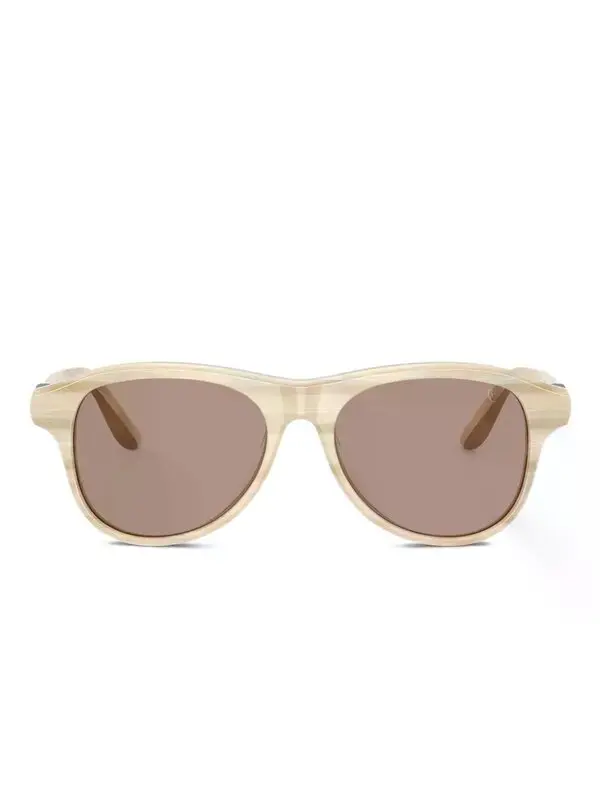 Brunello Cucinelli Square-frame Sunglasses - Brown