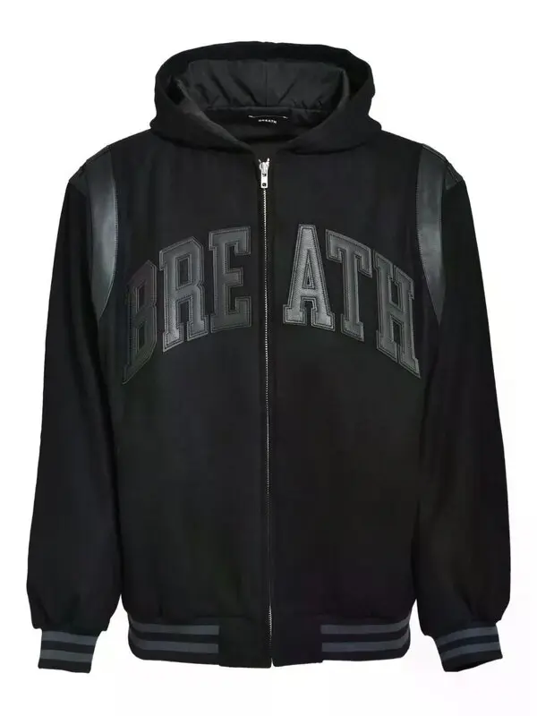 BREATH Logo-patch Bomber Jacket