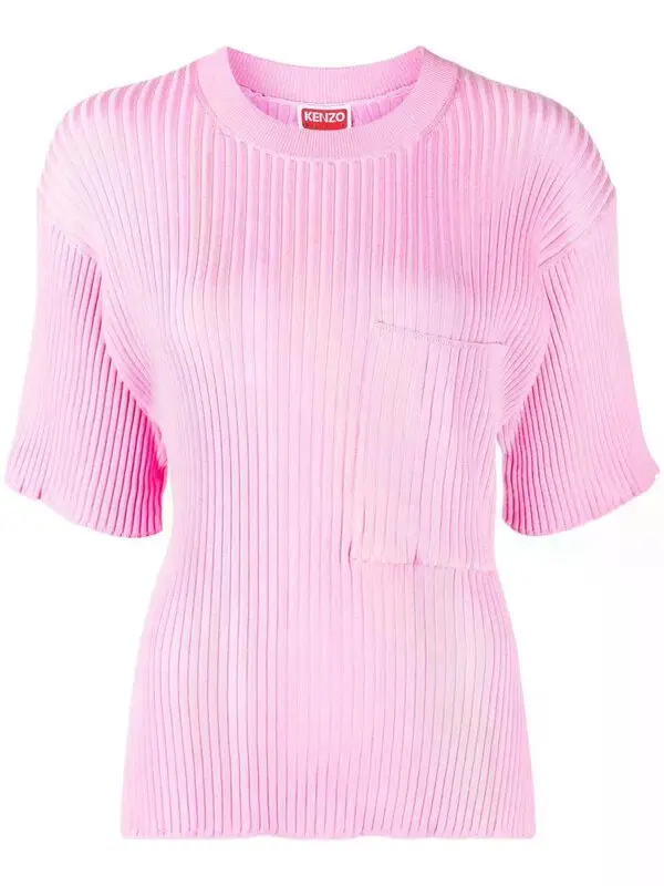 Kenzo Logo-patch Ribbed Top