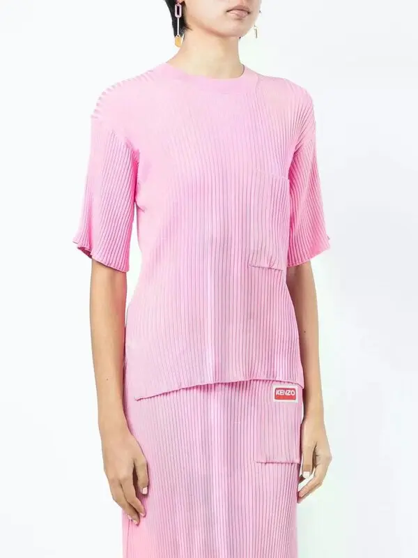 Kenzo Logo-patch Ribbed Top