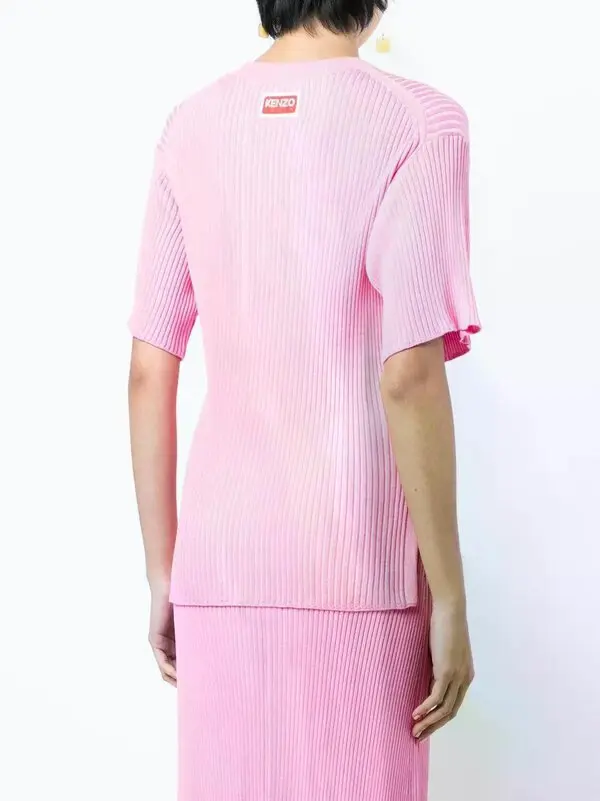 Kenzo Logo-patch Ribbed Top