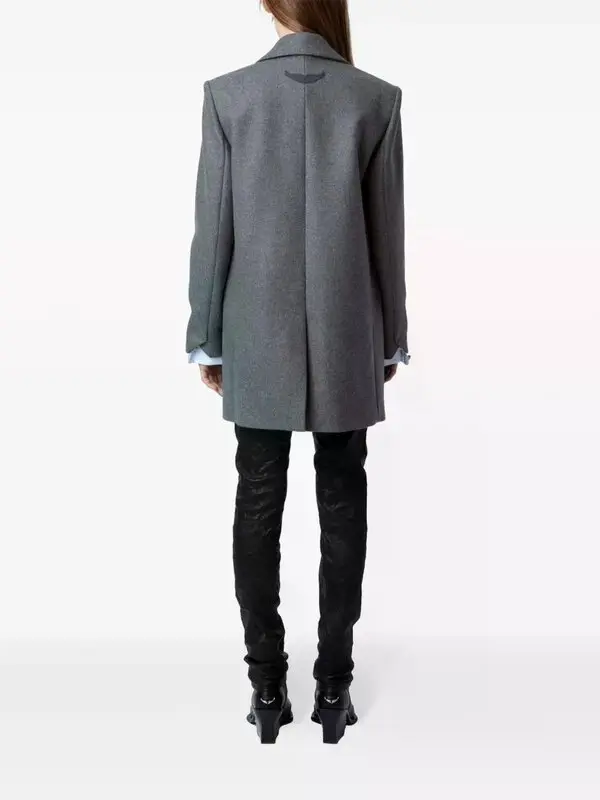 Zadig&Voltaire Single-breasted Wool Blend Coat