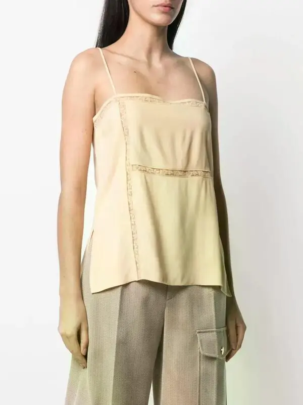 Chloé Lace-trim High-low Camisole