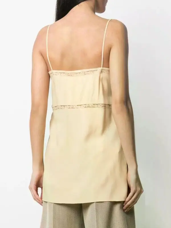 Chloé Lace-trim High-low Camisole