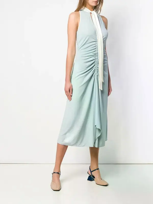 SSHEENA Ruched Midi Dress