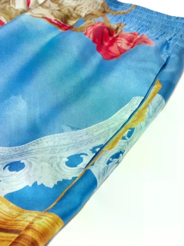 Versace Graphic-print Shorts - Blue