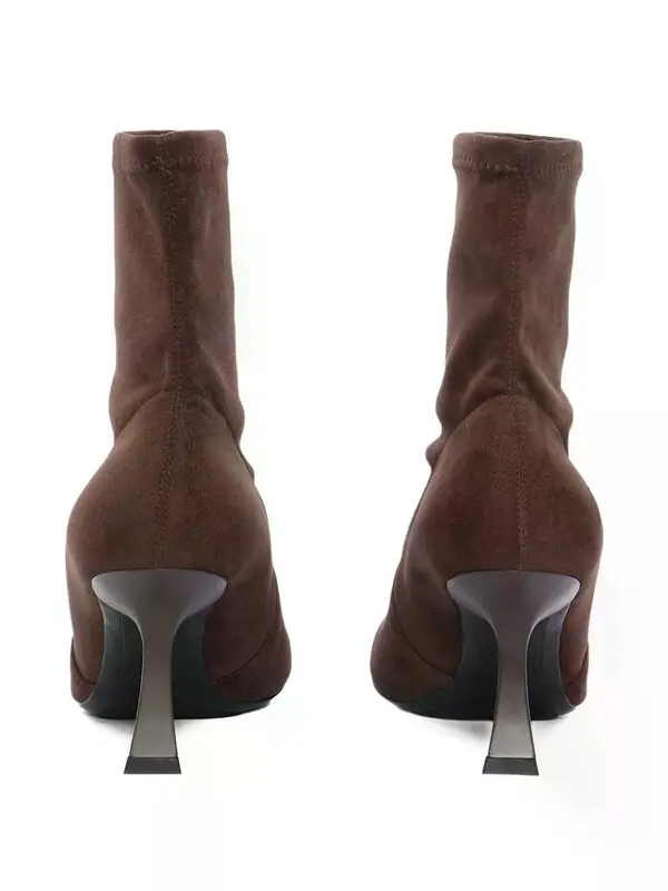 SERGIO LEVANTESI 70mm Janet56 Suede Ankle Boots - Brown