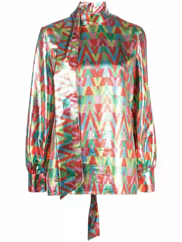 Valentino Garavani Graphic-print Blouse