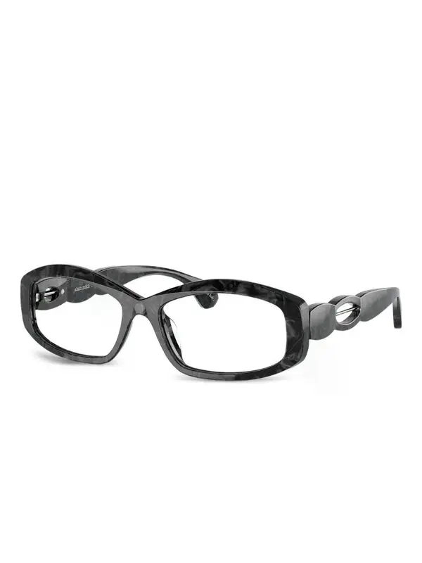 ALAIN MIKLI Patterned Rectangle Eyeglasses