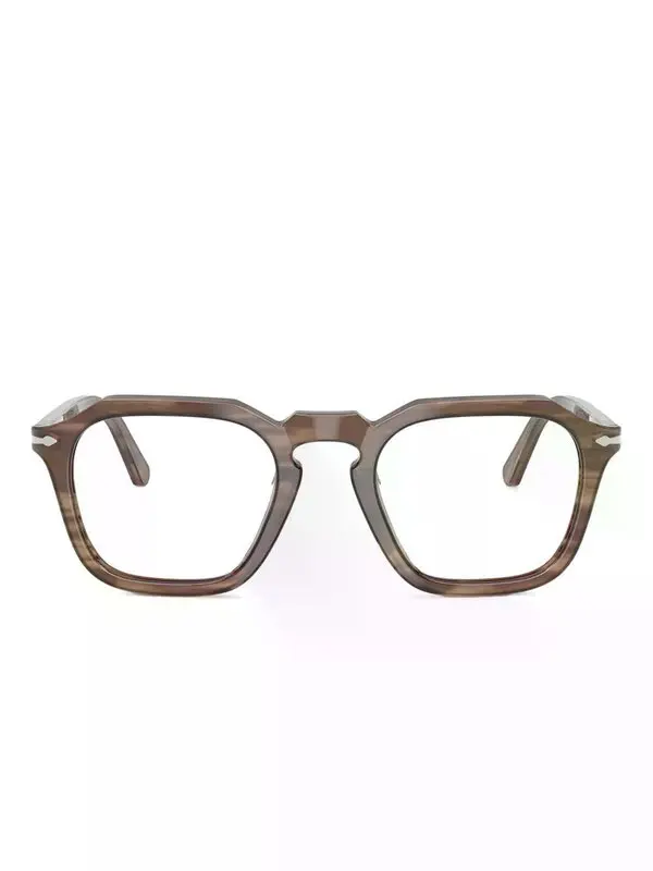 Persol Rectangle-frame Glasses - Brown