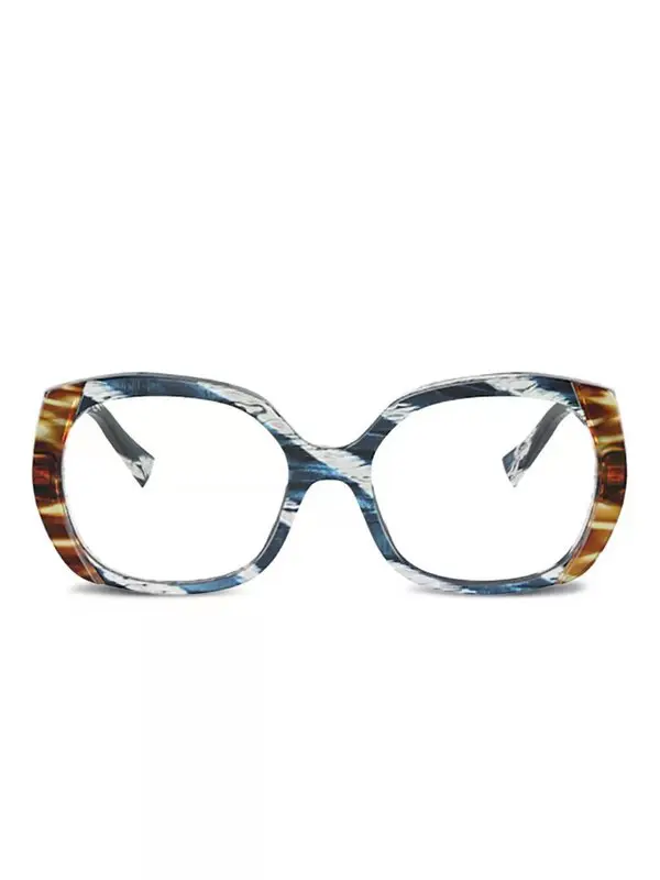 ALAIN MIKLI Antinea Square-frame Eyeglasses - Blue