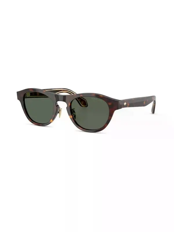 Giorgio Armani Round-frame Sunglasses - Brown