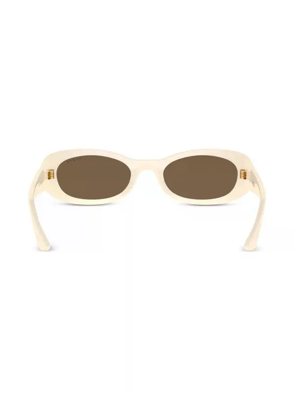VOGUE EYEWEAR Logo-print Oval-frame Sunglasses