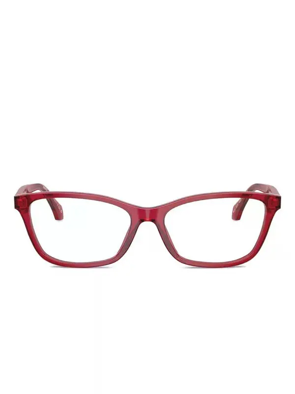 Versace Rectangle Frame Glasses - Red