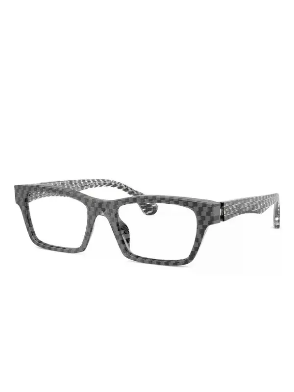 ALAIN MIKLI Patterned Rectangle Eyeglasses