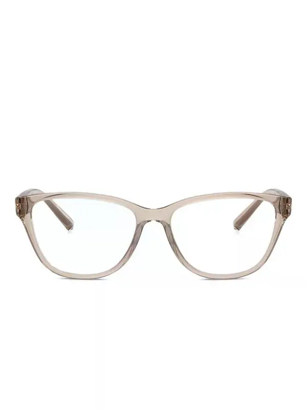 Armani Exchange Logo Detail Cat Eye Frame - Brown