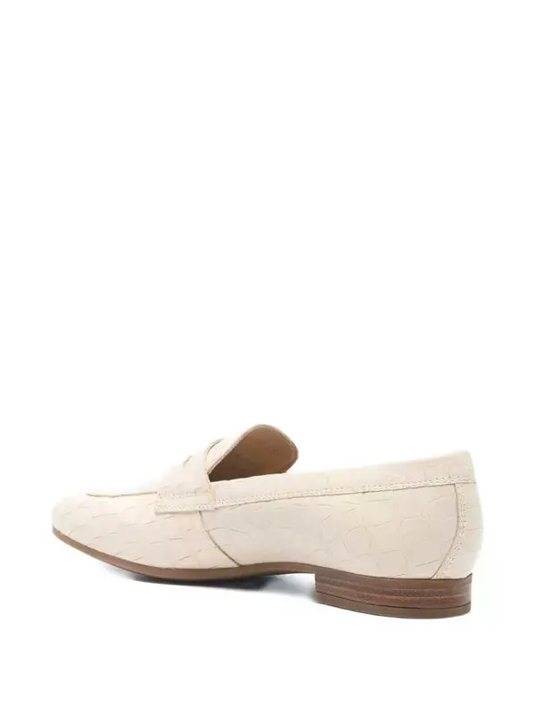 Geox Marlyna Croc-embossed Loafers