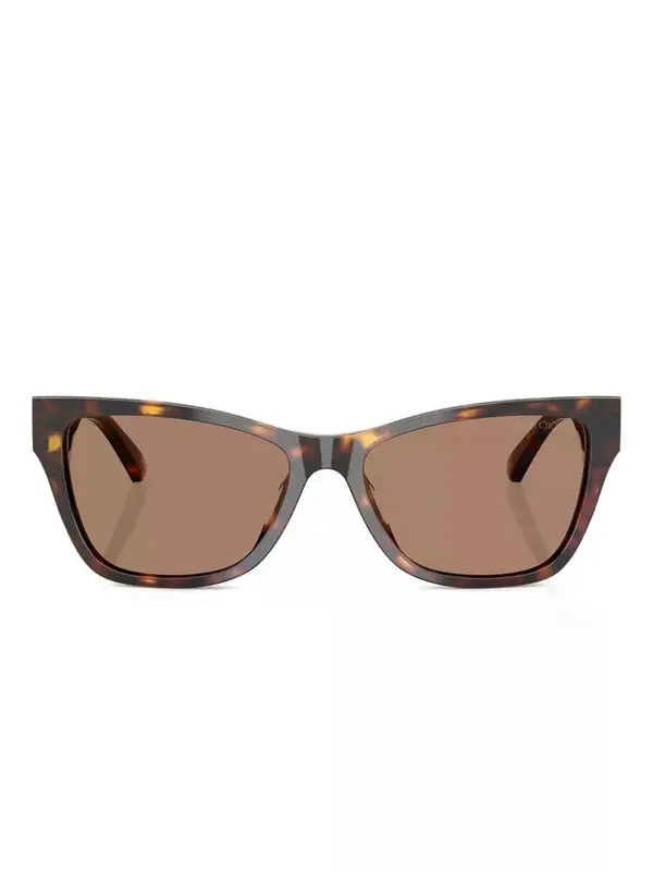 JIMMY CHOO Tortoiseshell-effect Cat-eye Sunglasses - Brown