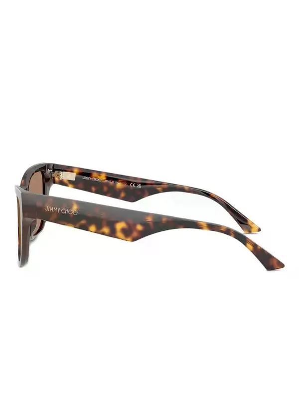JIMMY CHOO Tortoiseshell-effect Cat-eye Sunglasses