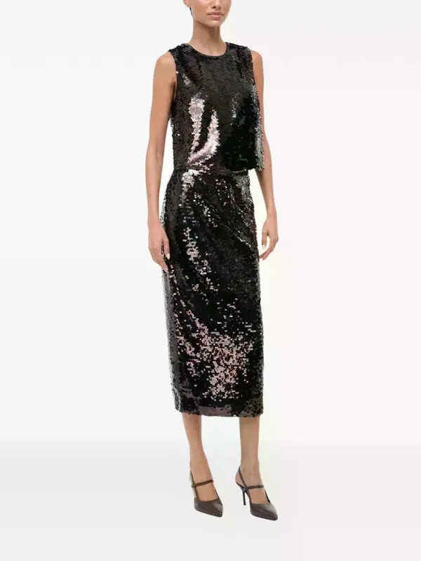 Staud Sequin-embellished Sleeveless Top
