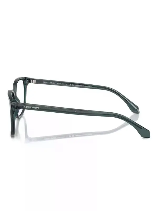 Giorgio Armani Square-frame Eyeglasses - Grey