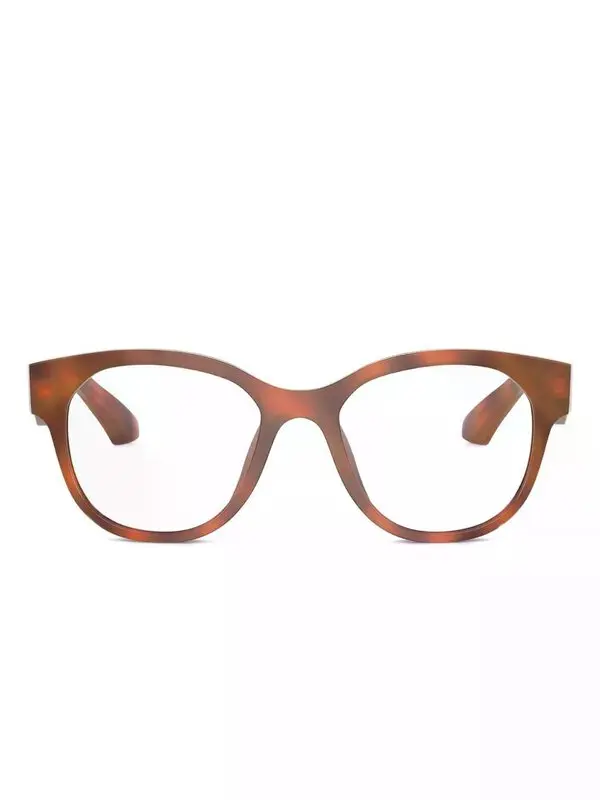 ALAIN MIKLI A03526 Round Frame Glasses - Brown