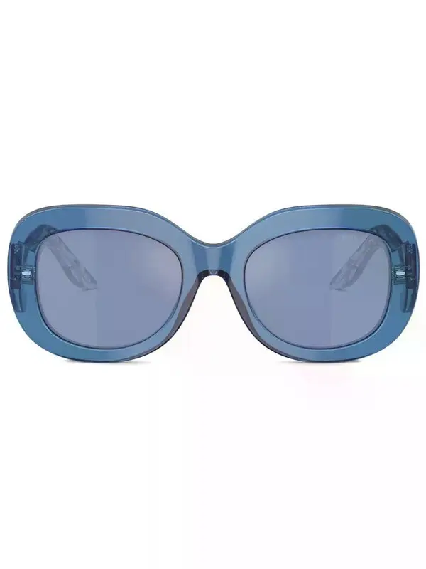 Giorgio Armani Geometric-frame Sunglasses - Blue