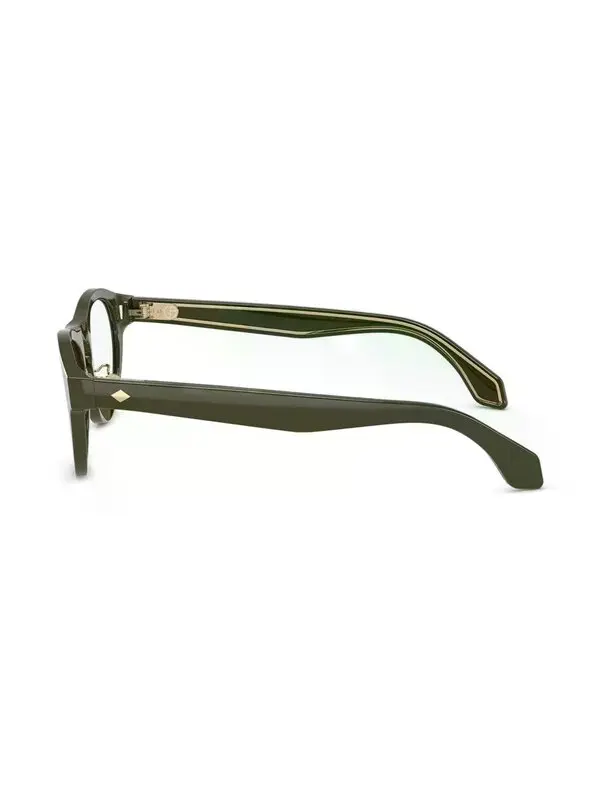 Giorgio Armani Round Frame Eyeglasses - Green