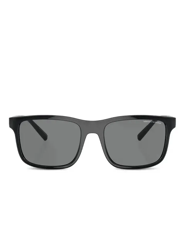 Armani Exchange Rectangle Frame Sunglasses - Black